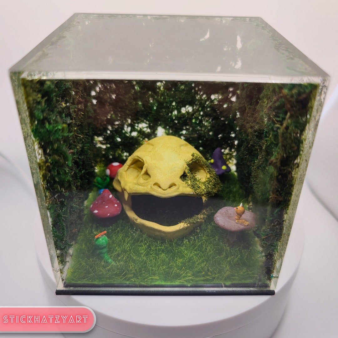 Fan Made Diorama Pokemon Venusaur 3D Printed Cube Forest - Etsy