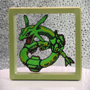 Pokemon Pixel Art Floating Frame - Custom Digital Monster Figure ...