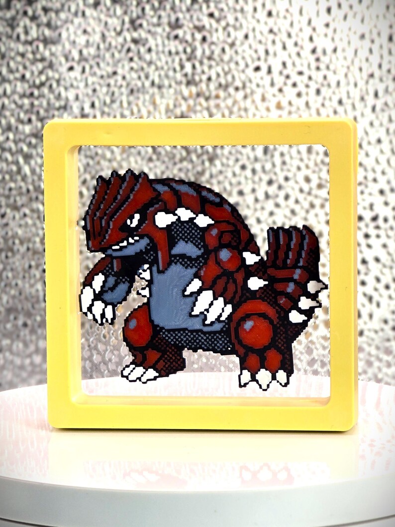 Pokemon Pixel Art Floating Frame - Custom Digital Monster Figure ...