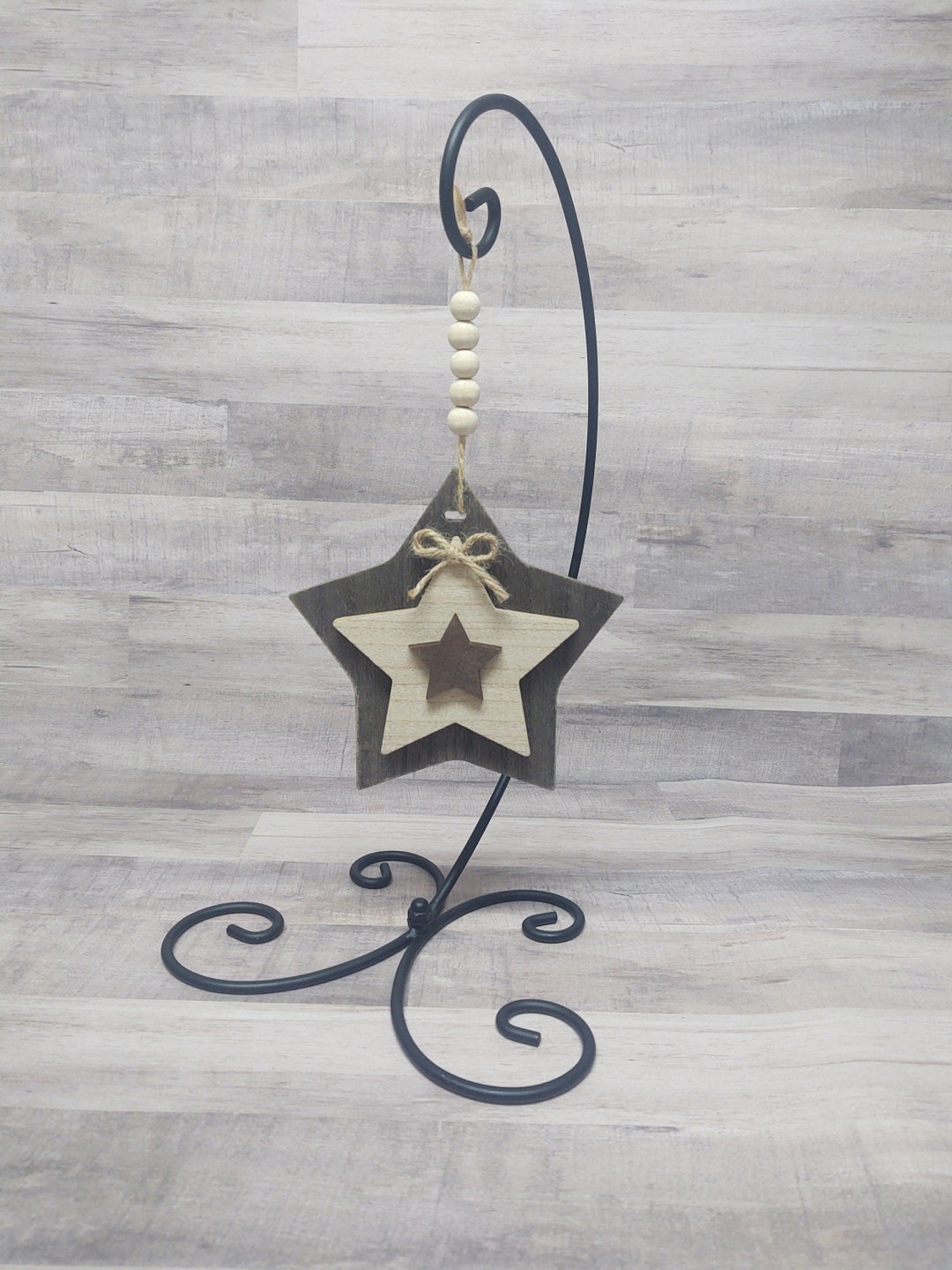 Hanging Wooden Star/shelf Hanger/wooden Tag/rustic Décor/tier Tray ...