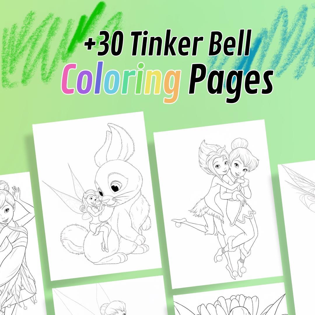 Tinker Bell Fairy Coloring Pages, Tinker Bell Coloring Sheets, Children ...