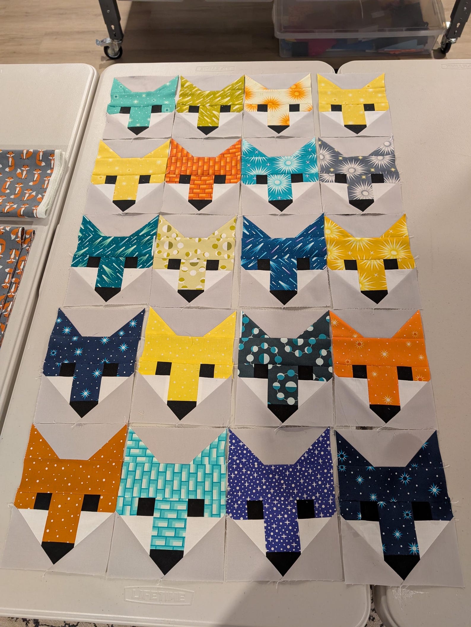 Precut Quilt Kit: Fancy Fox Quilt Kit Elizabeth Hartman Precut Baby ...