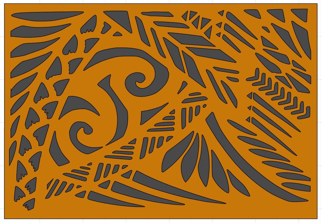 Maori Feather Stencil - Etsy