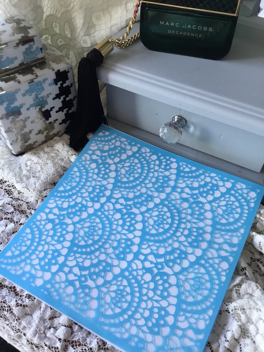 Vintage Victorian Lace Stencil - Etsy