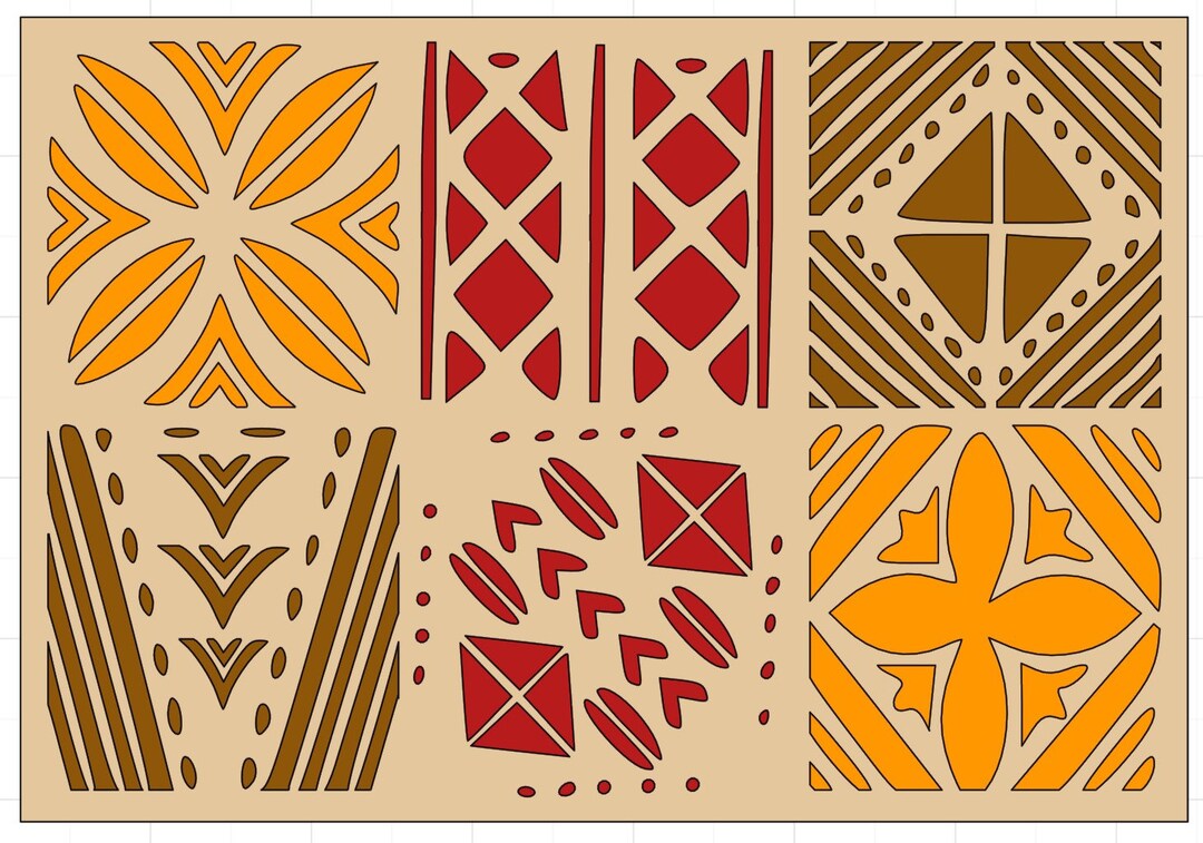 Polynesian Tile Stencil - Etsy