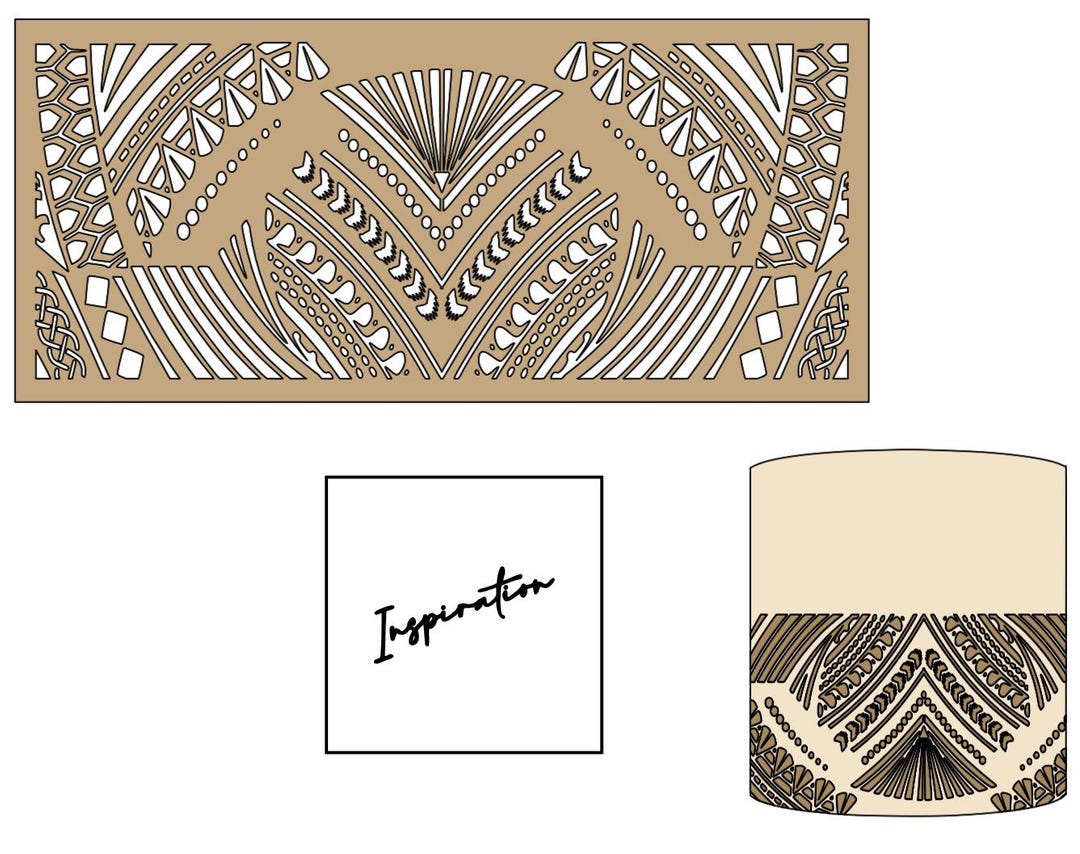 Fijian Fan Border Stencil - Etsy