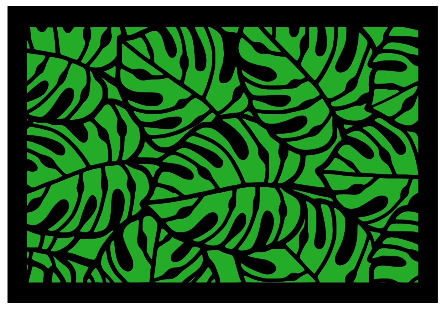 Monstera Screen Stencil - Etsy