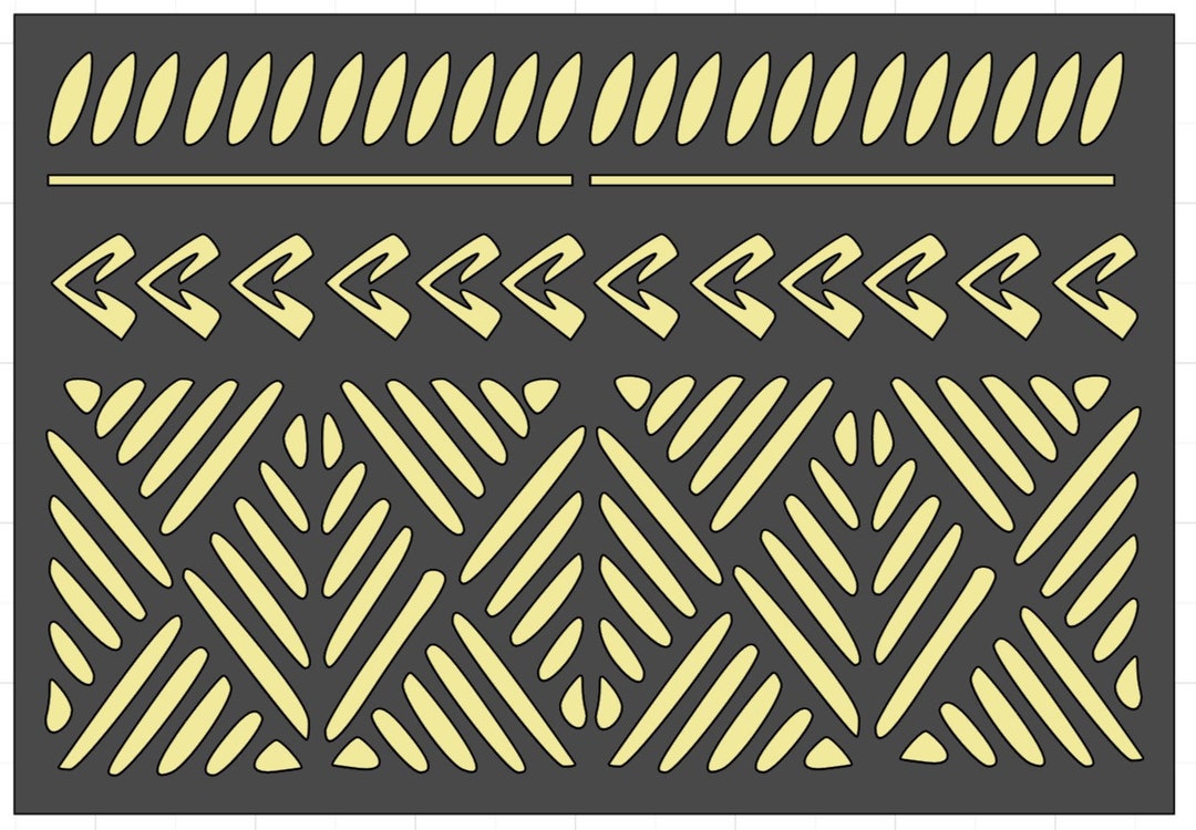 Samoan Wild Fern Stencil - Etsy