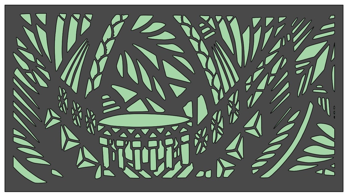 Samoan Kava Bowl Border Stencil - Etsy