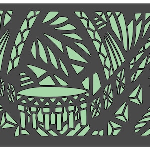 Samoan Kava Bowl Border Stencil - Etsy