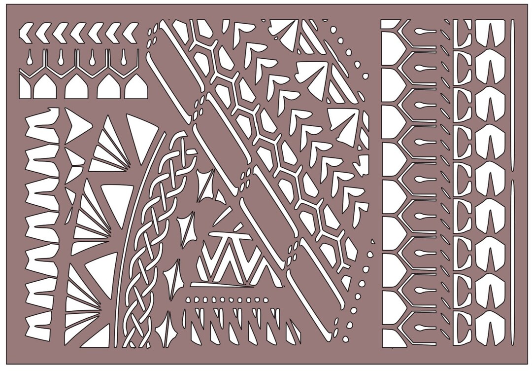 Polynesian Braid Stencil - Etsy