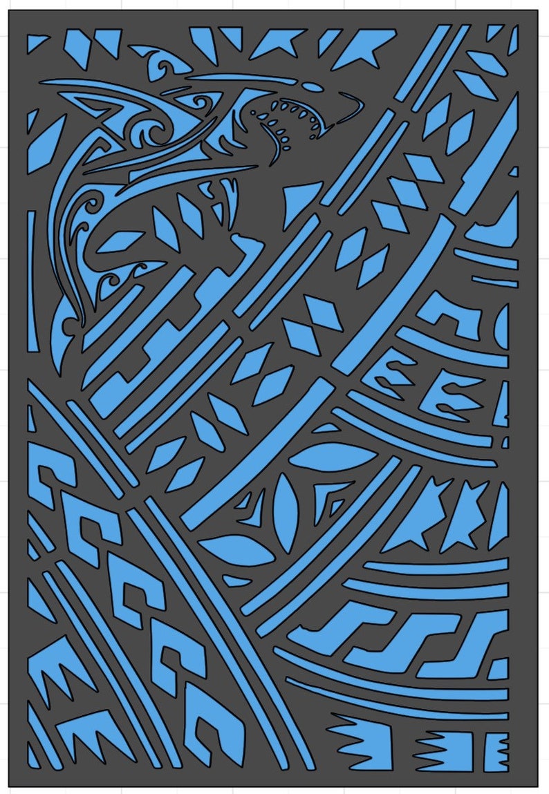 Samoan Shark Stencil - Etsy