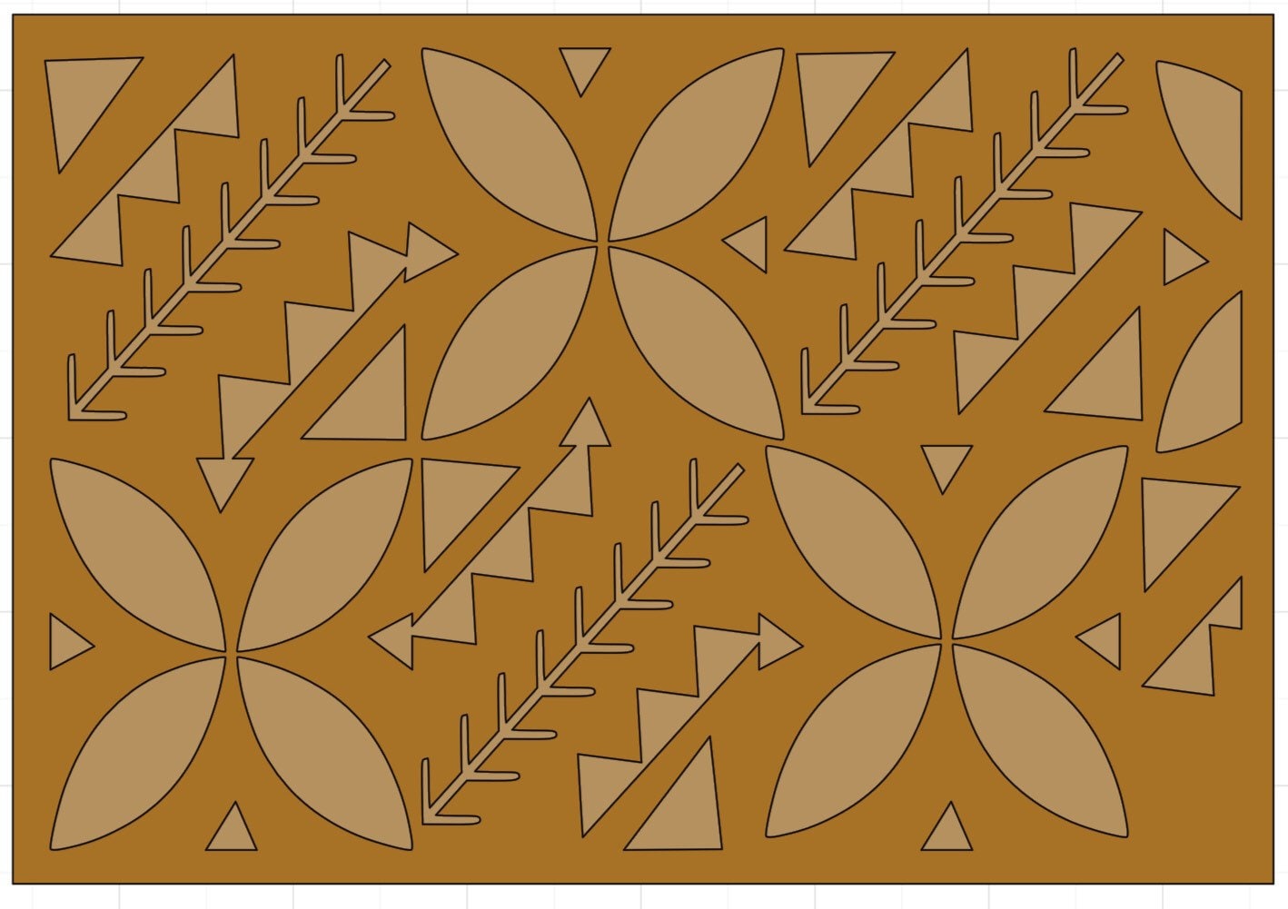 Polynesian Cake Stencil - Etsy