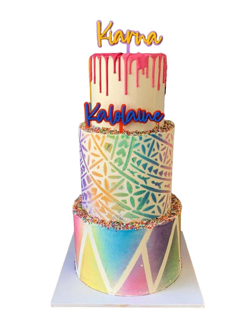 Samoan Floral Fabric Stencil - Etsy