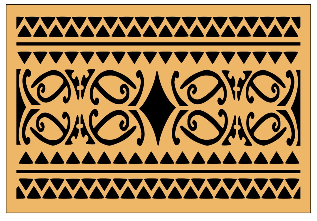 Maori Jewel Stencil - Etsy