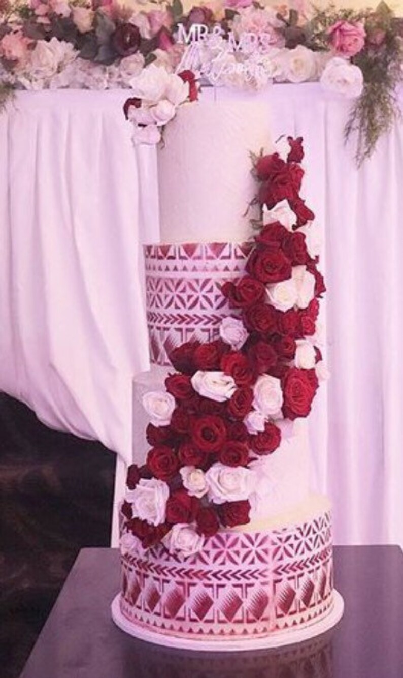 Samoan Comb Border Stencil - Etsy