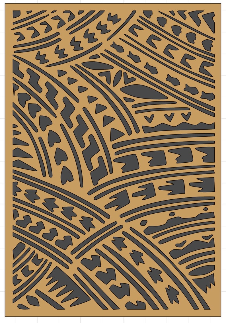 Samoan Traditional Fabric Stencil - Etsy