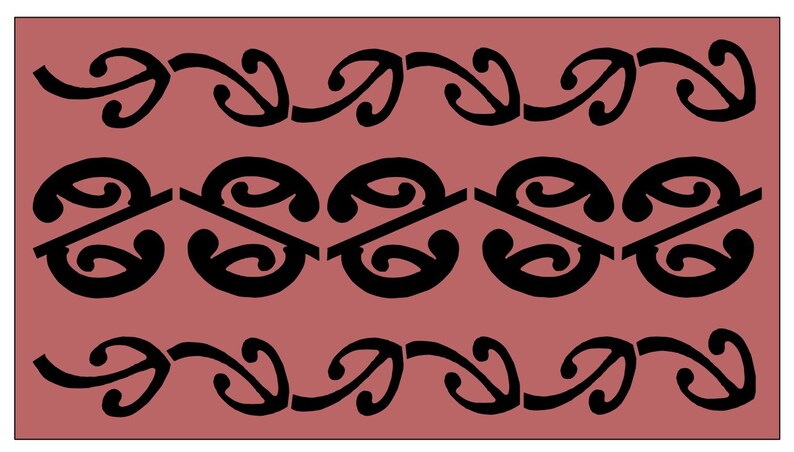 Maori Bands Border Stencil - Etsy