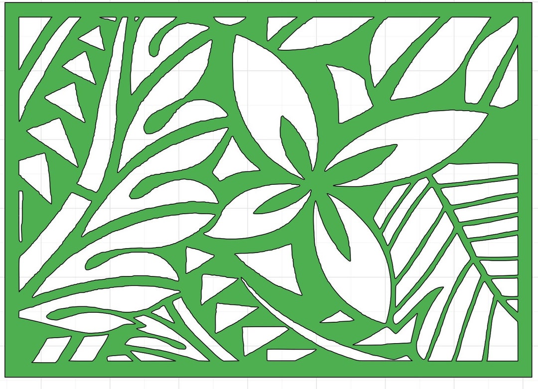 Island Jungle Stencil - Etsy