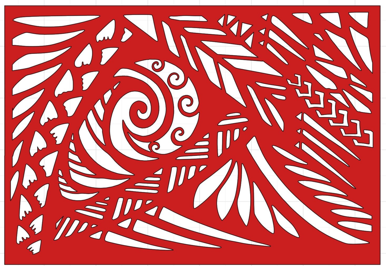 Maori Koru Stencil - Etsy Australia