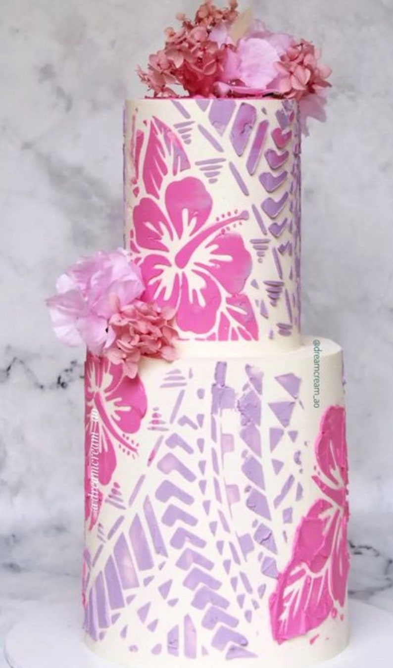 Samoan Hibiscus Stencil - Etsy