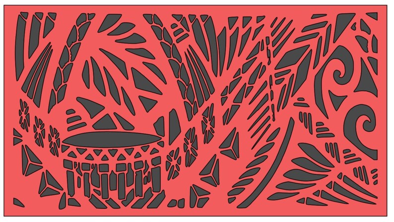 Samoan Kava Bowl Border Stencil - Etsy