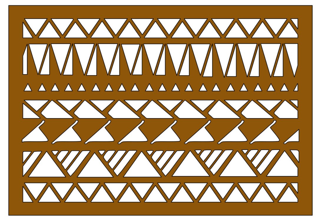 Island Triangle Stencil - Etsy