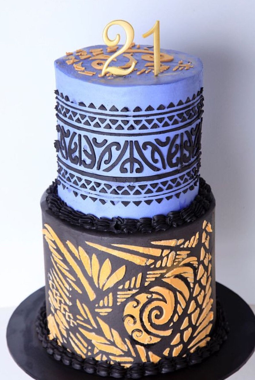 Maori Geometric Border Stencil - Etsy Australia