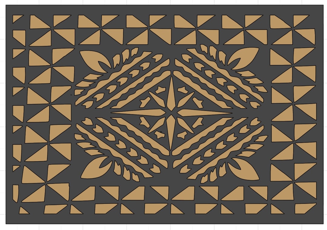 Samoan Star Stencil - Etsy