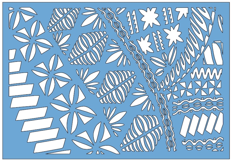 Fijian Fabric Stencil - Etsy