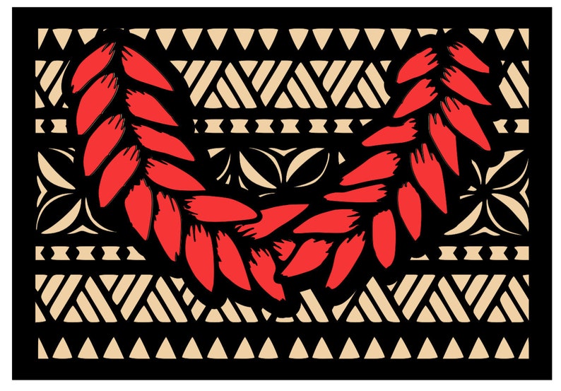 Ula Fala Pacific Stencil - Etsy