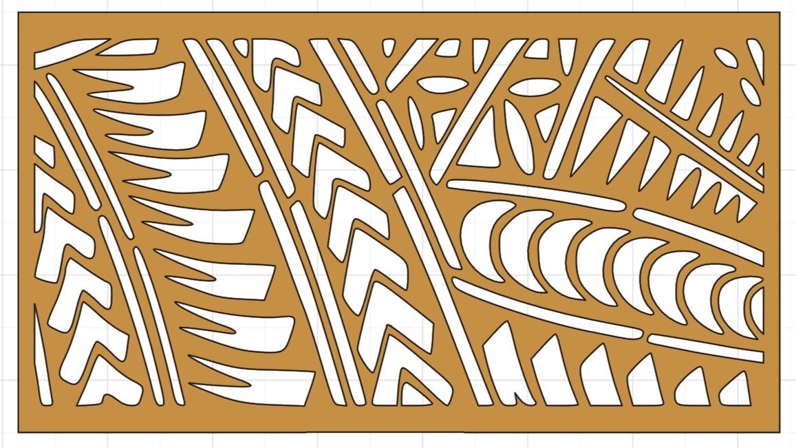 Samoan Traditional Fabric Border Stencil - Etsy