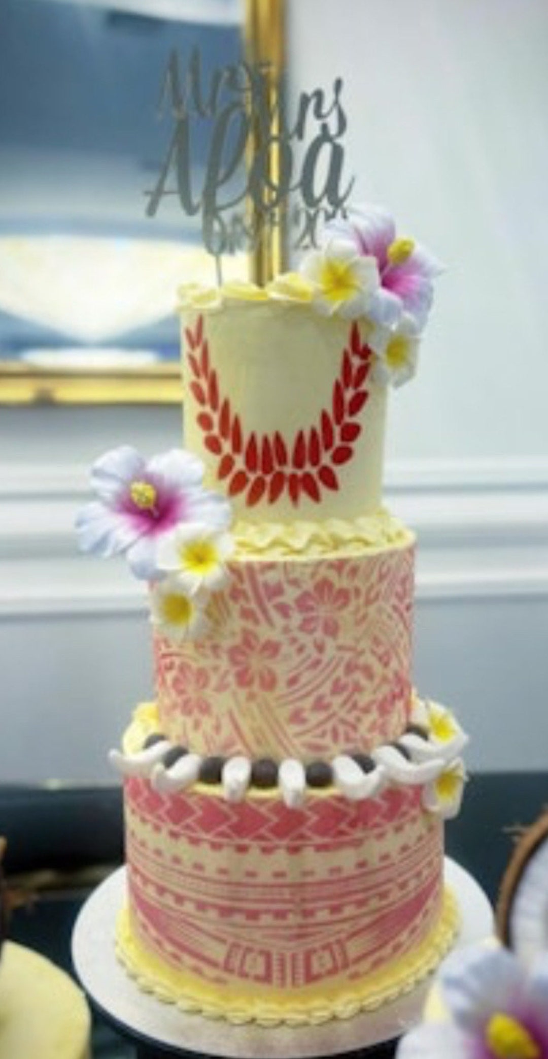 Classic Samoan Ula Fala Stencil - Etsy