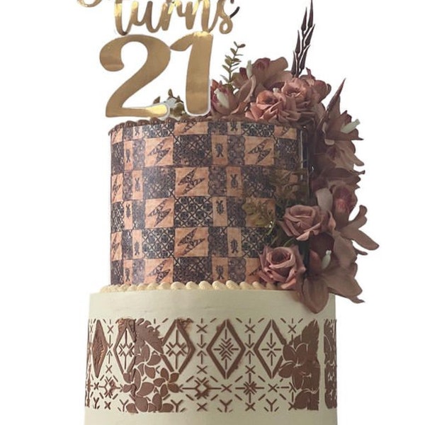 Diamond Cake Stencil - Etsy