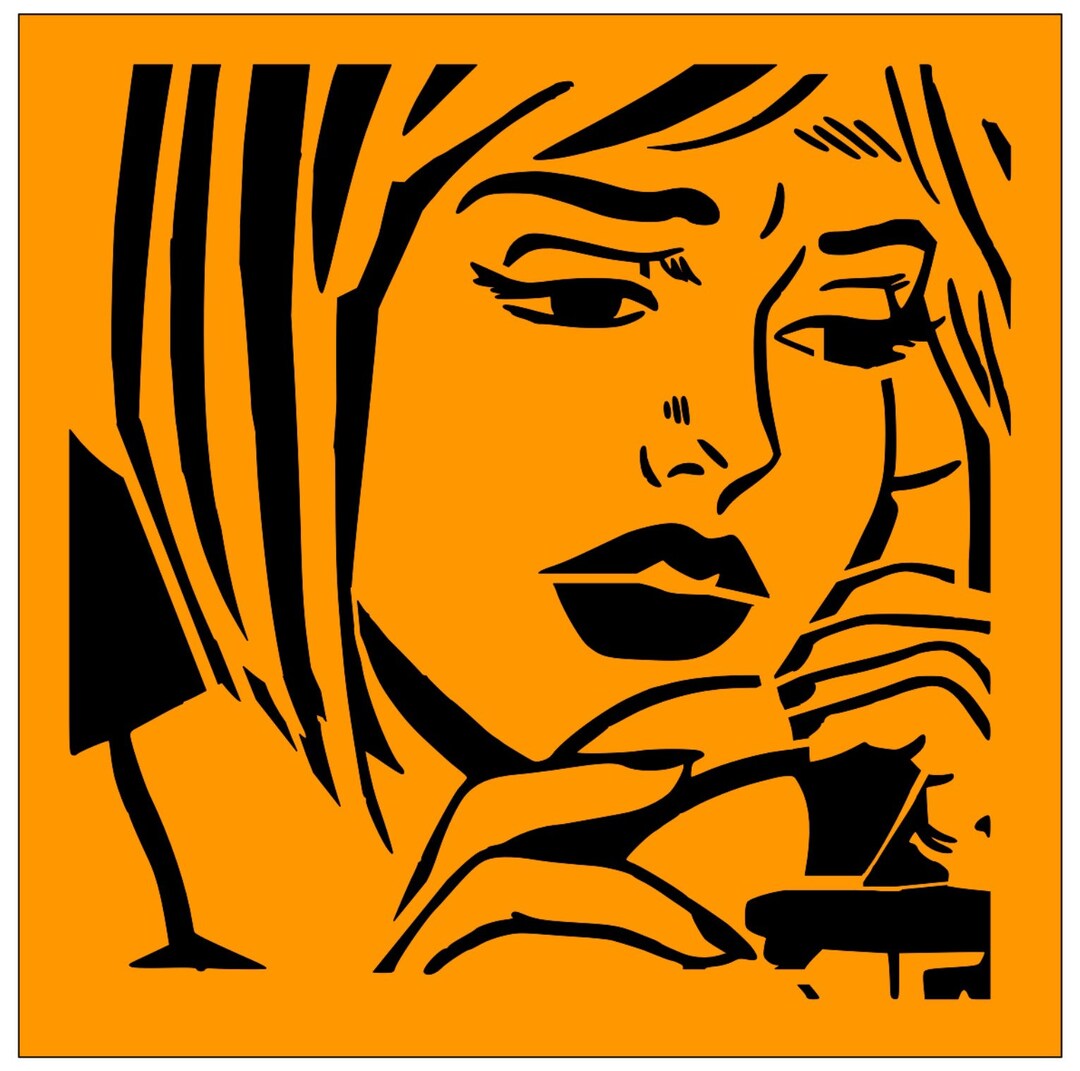 Pop Art Tracy Stencil - Etsy