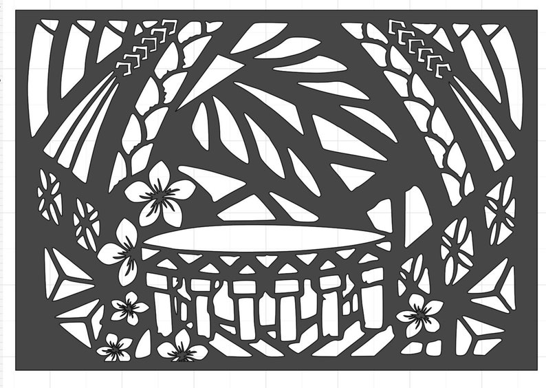 Samoan Larger Kava Bowl Stencil - Etsy