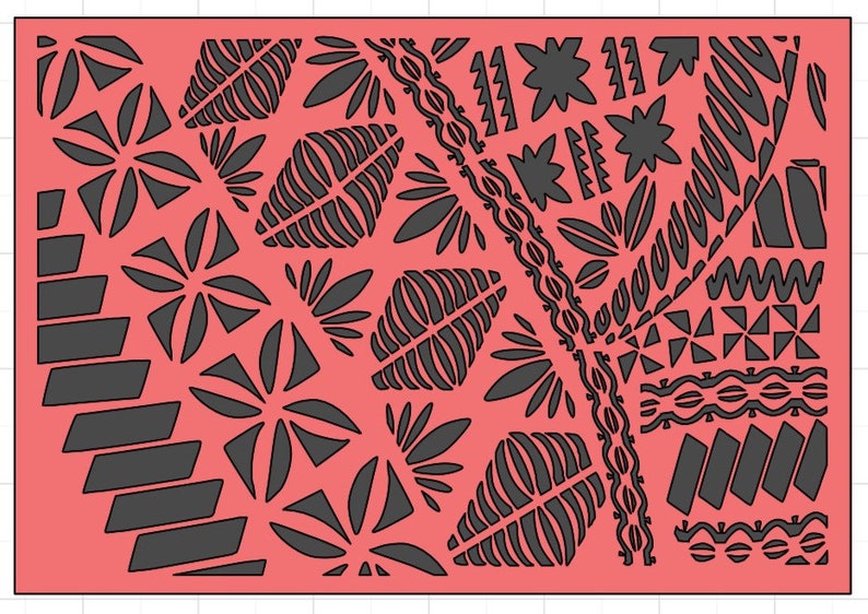 Fijian Fabric Stencil - Etsy
