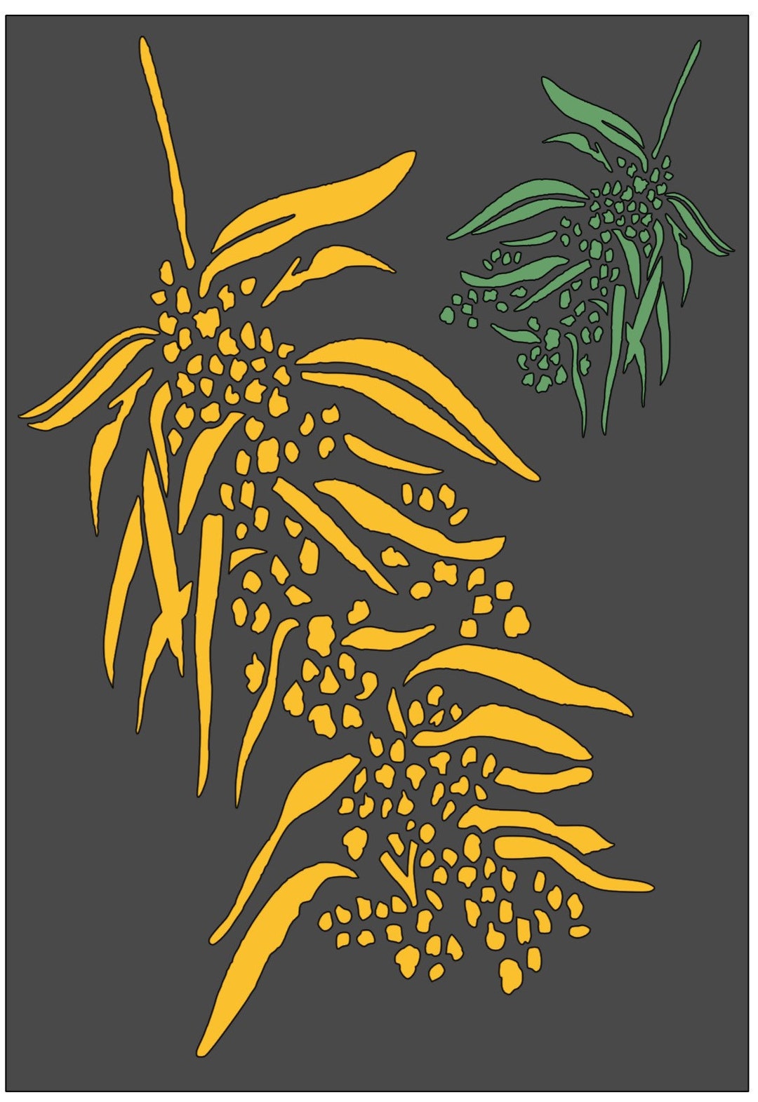 Australian Bush Leaves Stencil - Etsy