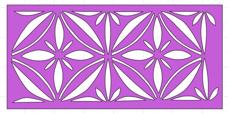 Polynesian Star Border Stencil - Etsy
