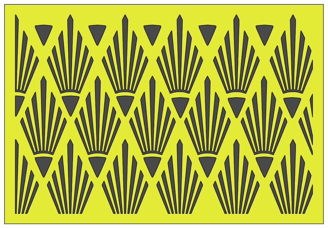 Art Deco Lights Stencil - Etsy