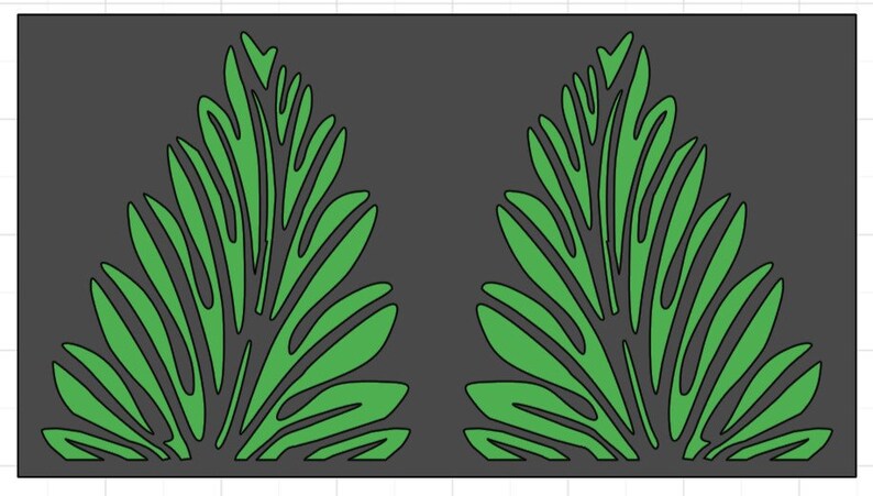 Island Leaf Border Stencil - Etsy