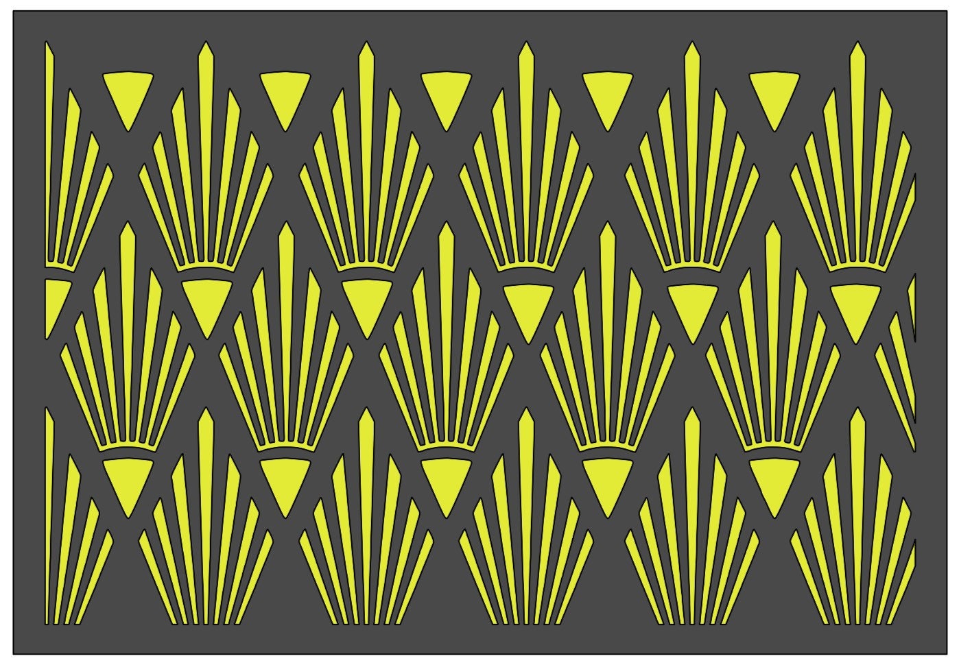 Art Deco Lights Stencil - Etsy