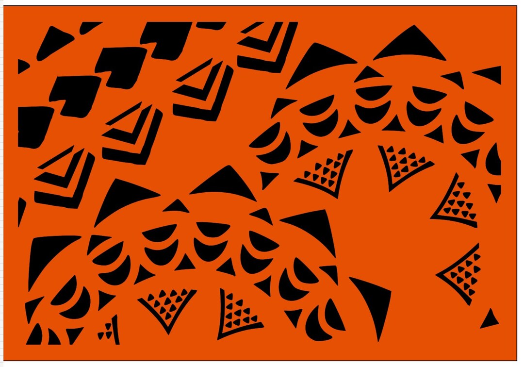 Cook Island Wheel Stencil - Etsy