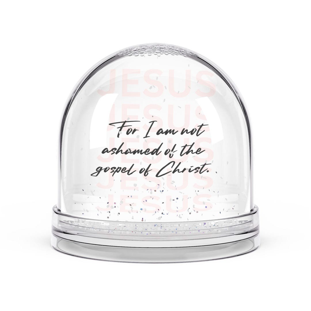 Snow Globe, Inspirational Christian Snow Globe With Bible Verse Romans ...