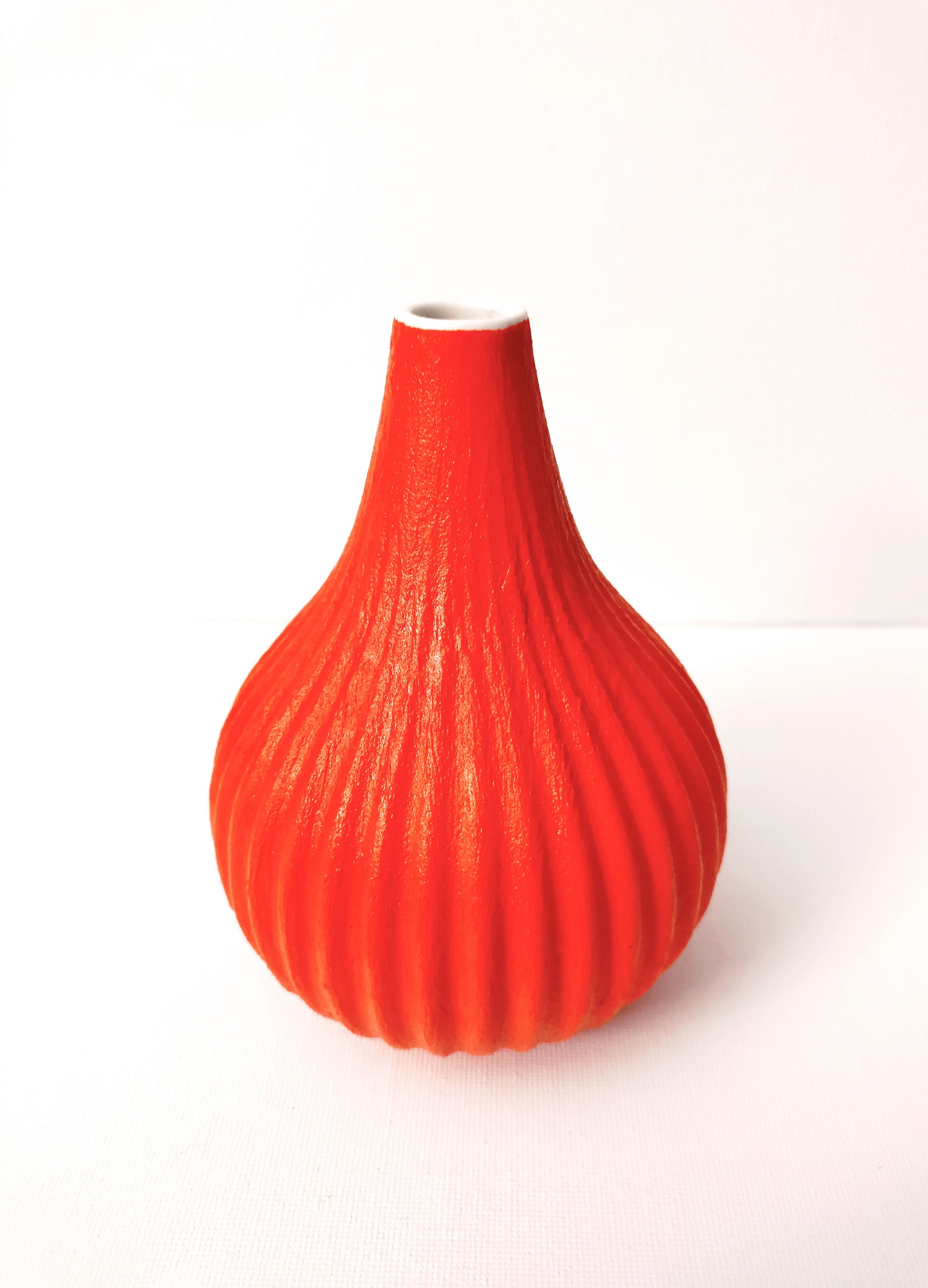 Bud Vase, IMPERFECT Red Bud Vase, Small Red Boho Vase, Ceramic Vase, 4. ...