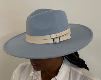 Light Blue Fedora - Etsy