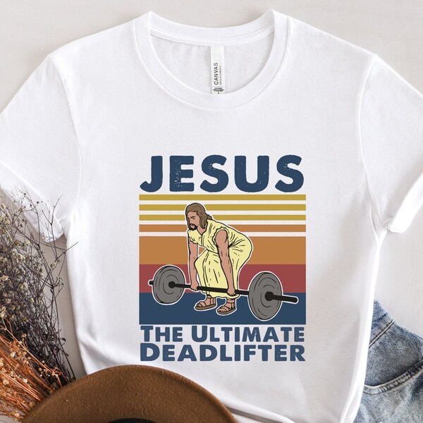 Deadlift Jesus Shirt - Etsy