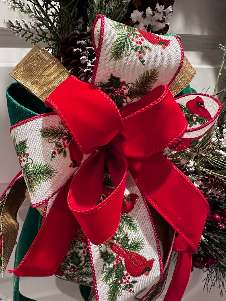 Snowy Cardinal - Etsy