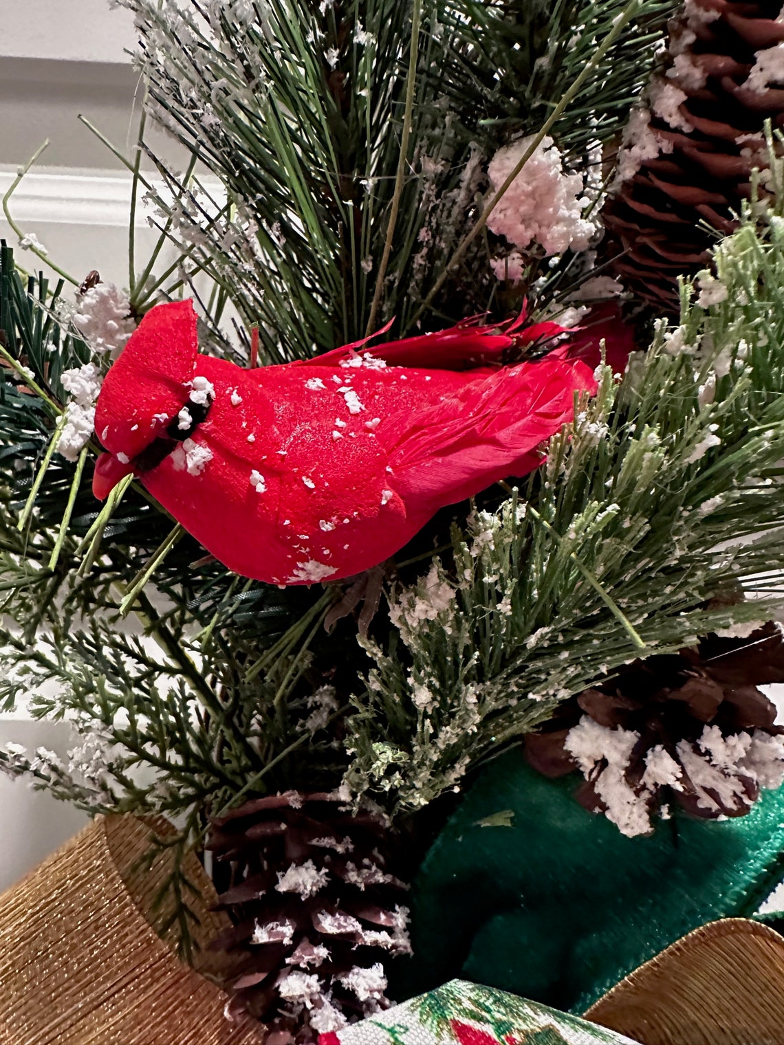 Snowy Cardinal - Etsy