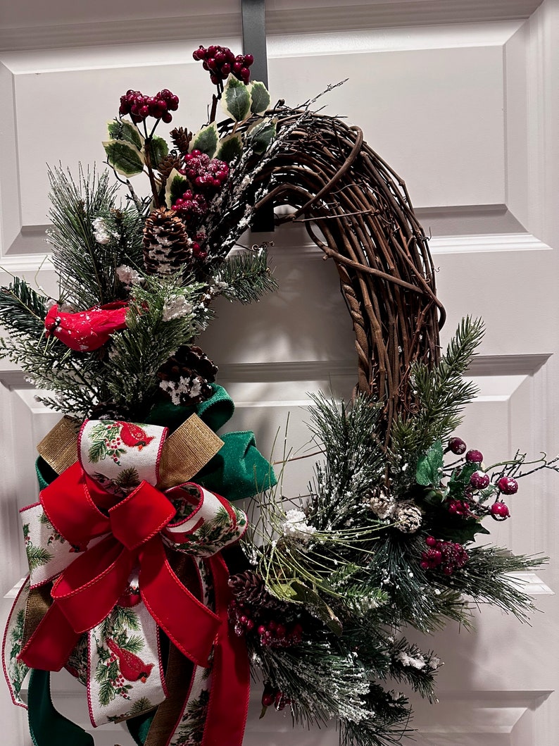 Snowy Cardinal - Etsy